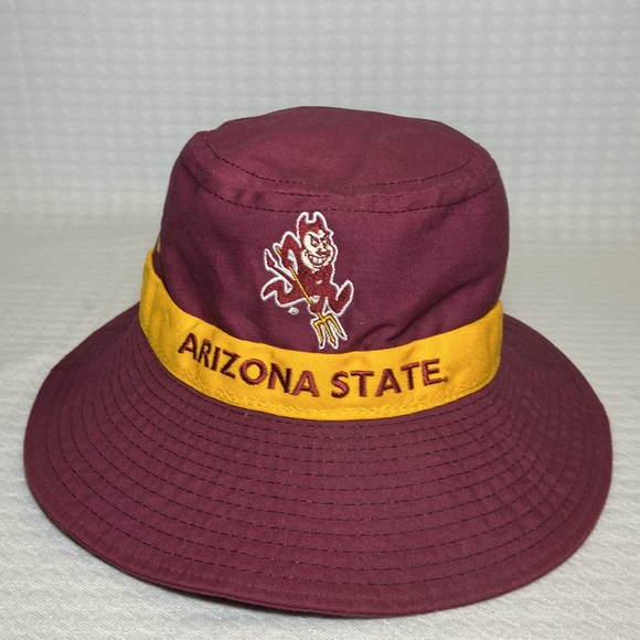 Accessories | Arizona State University Asu Bucket Hat Maroon Gold ...